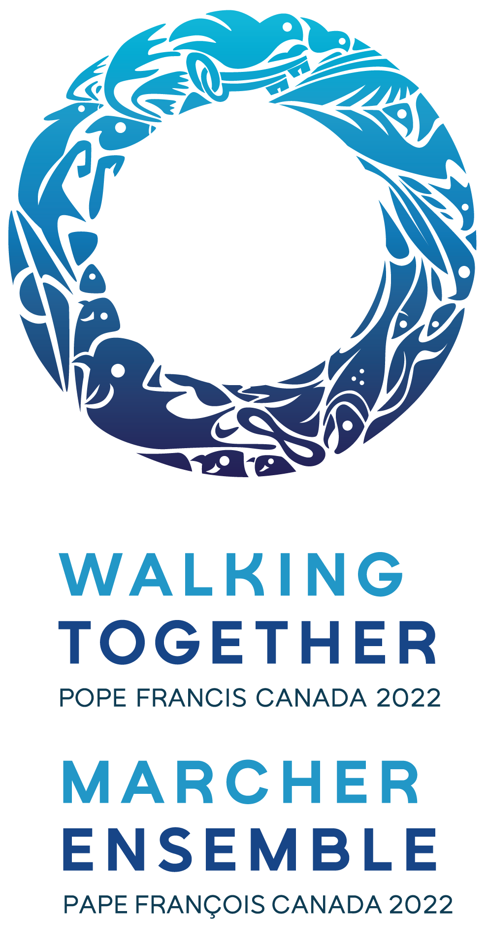 Walking Together Logo – Pope Francis in Canada